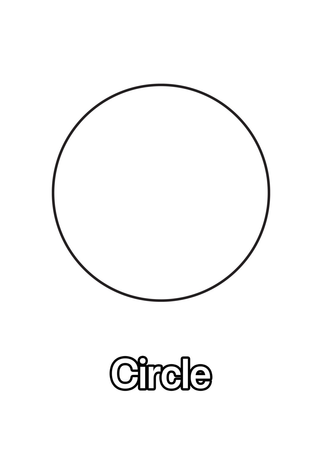 Circle Coloring Page For Kids – Free Activity PDF Download - The ...