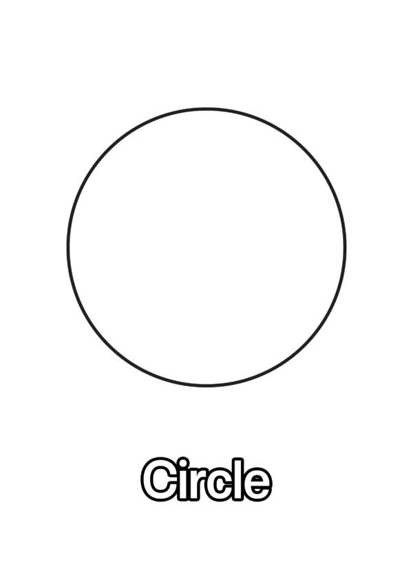 Circle Coloring Page For Kids – Free Activity PDF Download - The ...