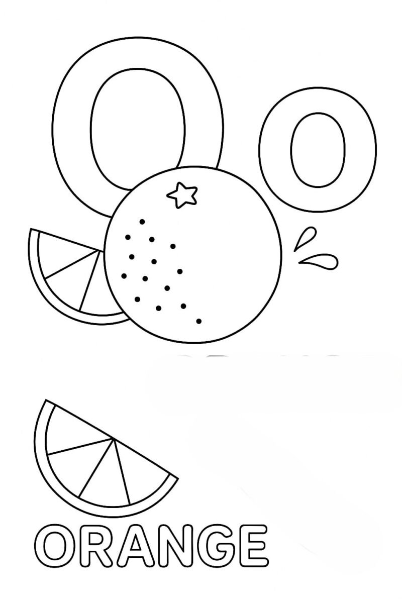 O Alphabet Coloring Pages – Free Activity PDF Download - The ...