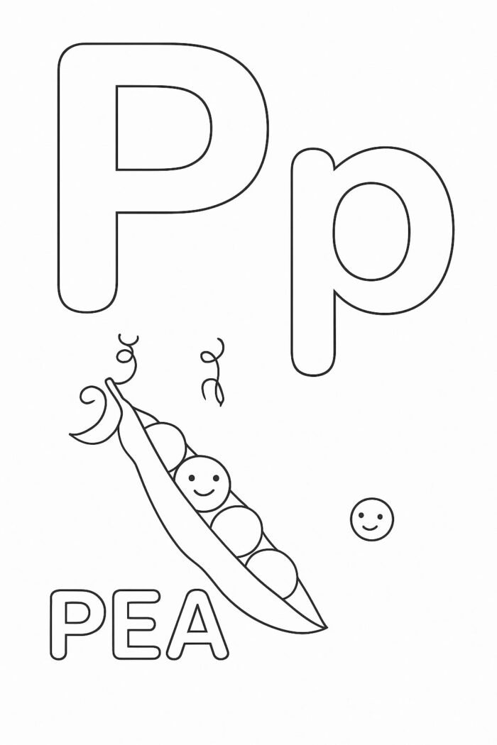P Alphabet Coloring Pages – Free Activity PDF Download - The ...
