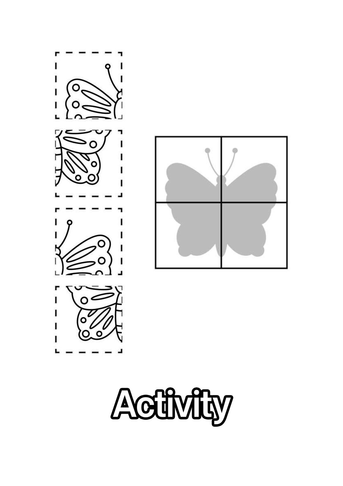 Two Sweet Butterfly Coloring Page For Kids – Free Activity PDF Download ...