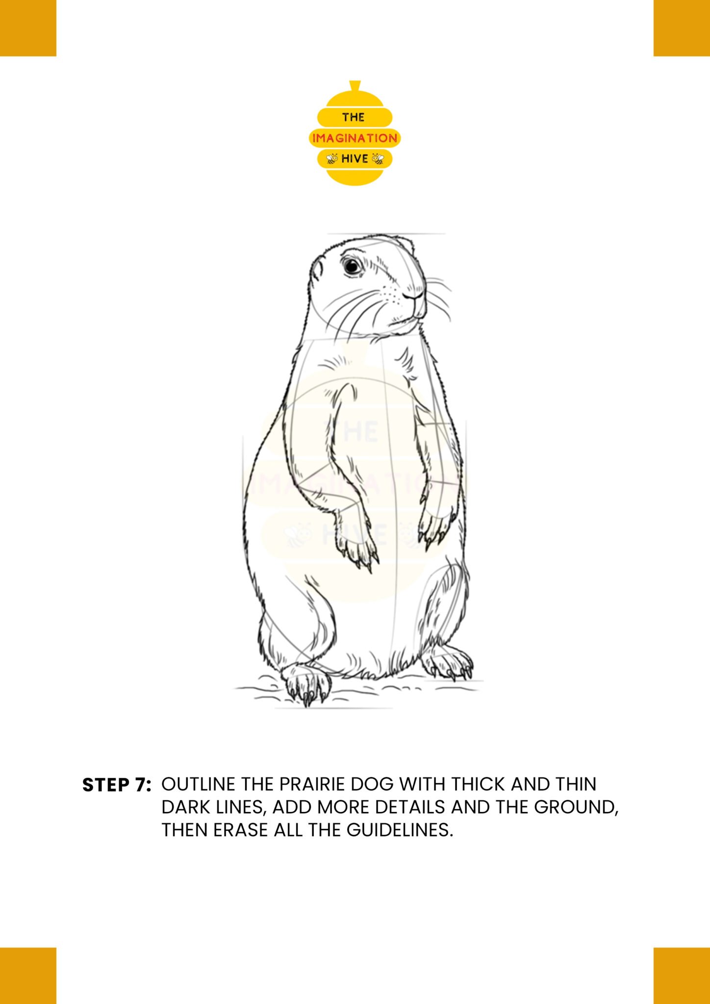 How to Draw a Prairie Dog - The Imagination Hive