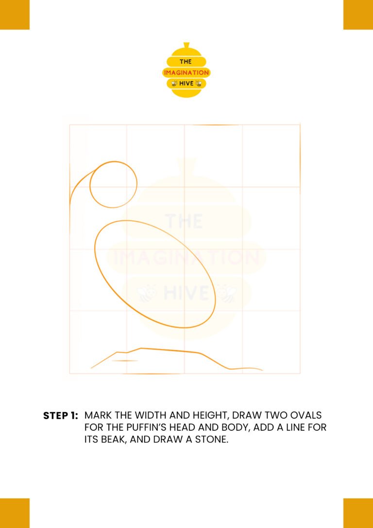 How to Draw a Puffin - The Imagination Hive