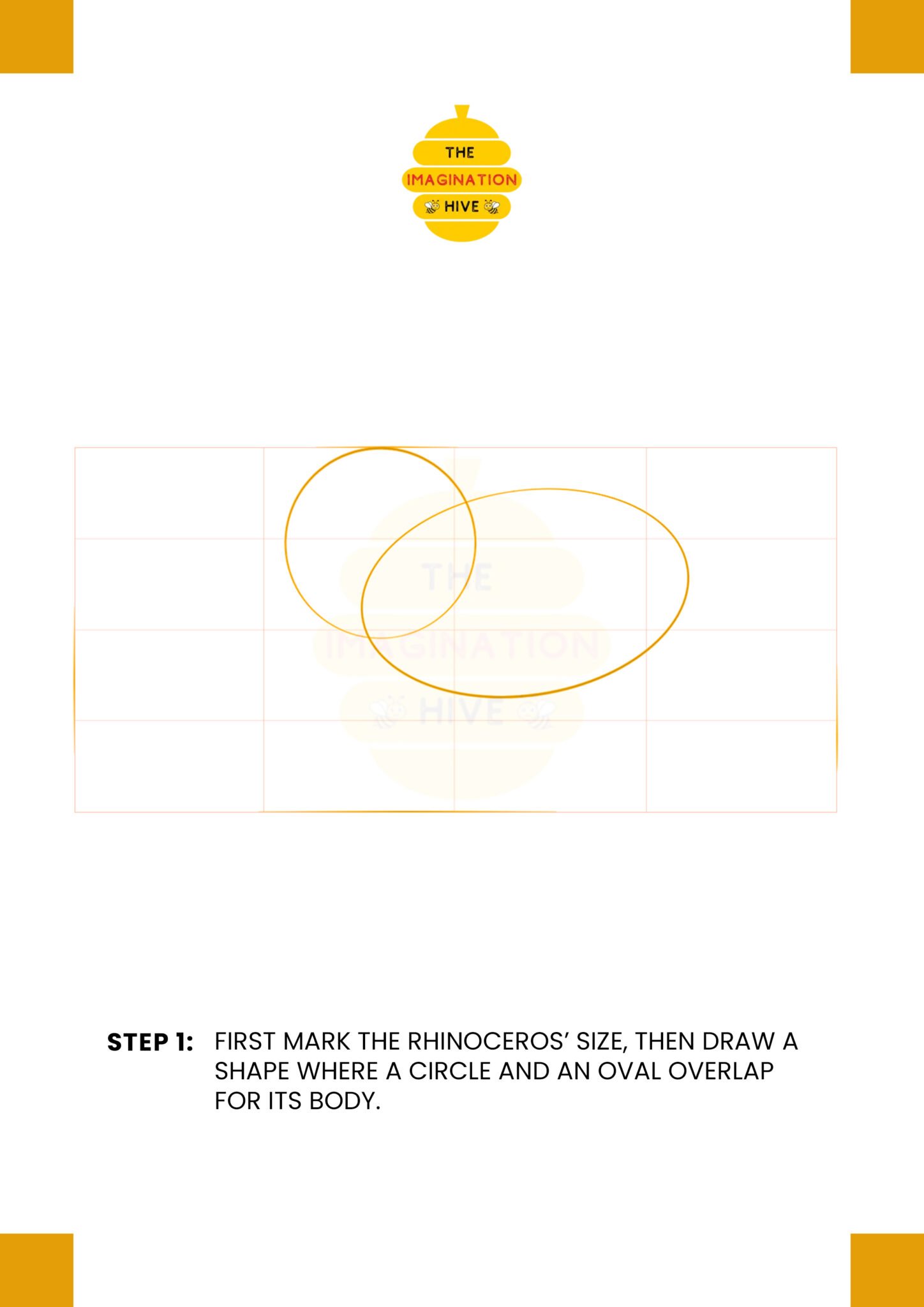 How to Draw a Rhinoceros Step by Step - The Imagination Hive
