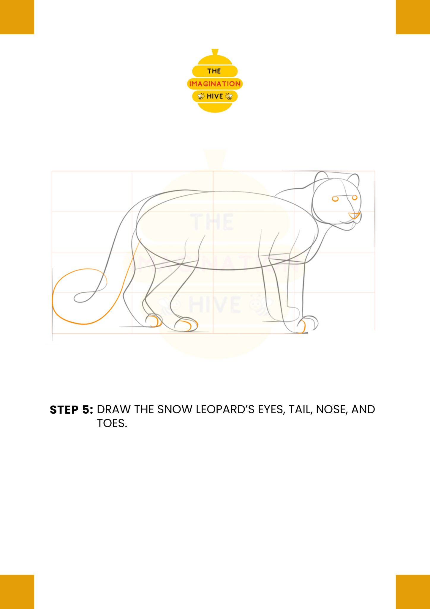 How to Draw a Snow Leopard – Step by Step - The Imagination Hive