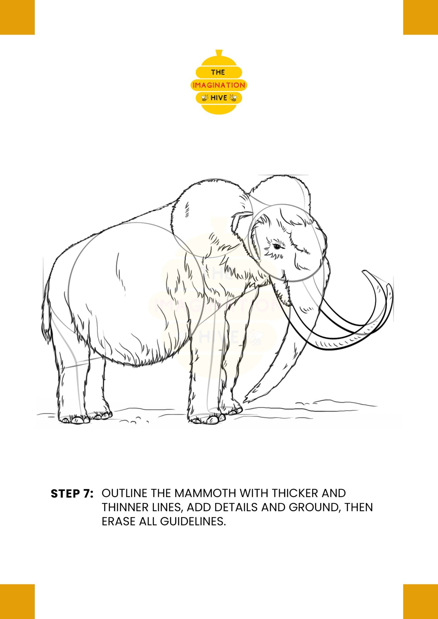 How to Draw a Mammoth – Step by Step - The Imagination Hive
