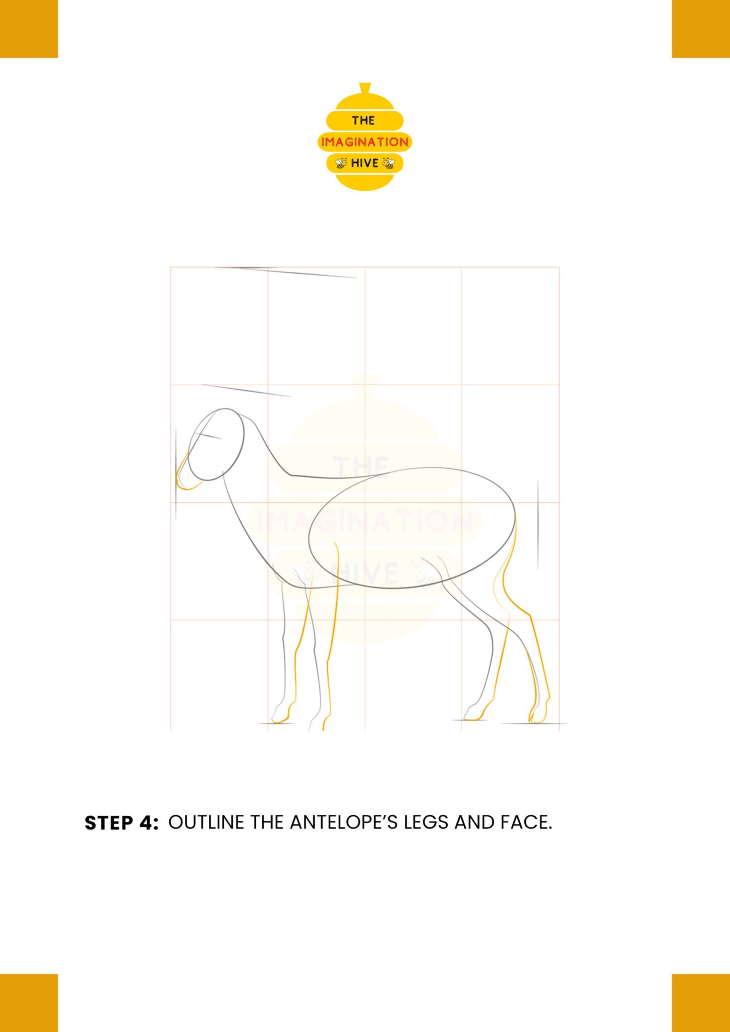 How to Draw an Antelope – Step by Step - The Imagination Hive