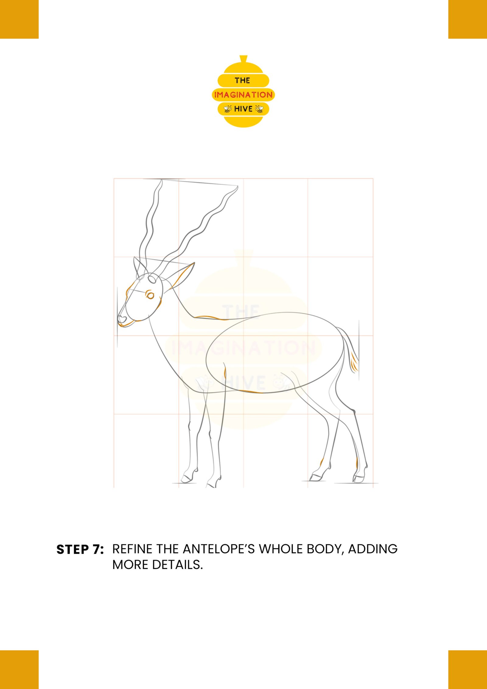 How to Draw an Antelope – Step by Step - The Imagination Hive