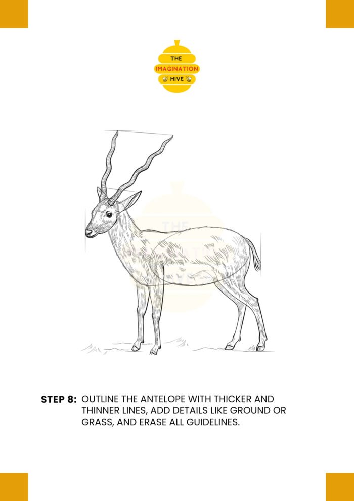 How to Draw an Antelope – Step by Step - The Imagination Hive