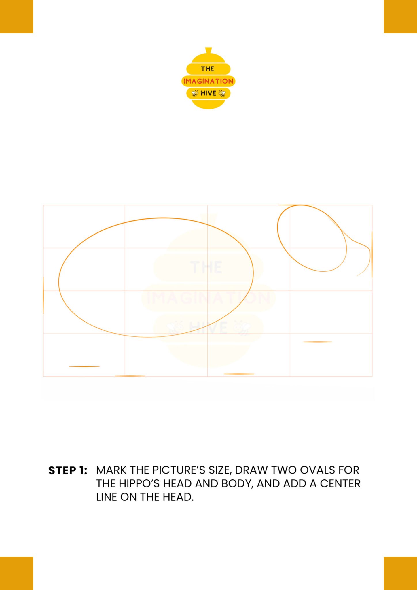 How to Draw a Hippo – Step by Step - The Imagination Hive